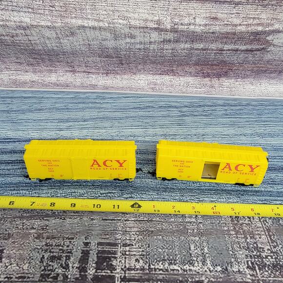 Unbranded | Toys | Vintage Ho Scale Acy Boxcar Train Car Plastic Yellow ...